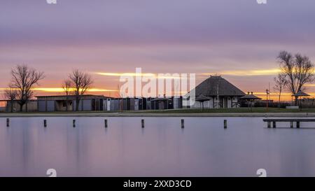 Rust am See Sunrise in the bay Stock Photo - Alamy