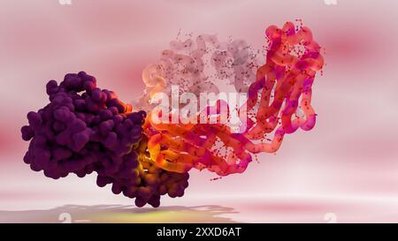 Illustration of adalimumab (marketed under the name Humira), a ...