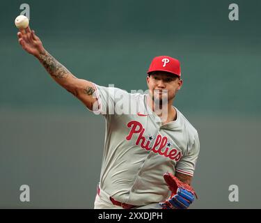 Philadelphia Phillies pitcher Taijuan Walker (99) throws in the first inning of a baseball game ...