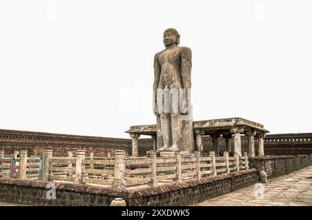 granite monolith statue of Shri Gomateshwara (Bahubali) at Karkala ...