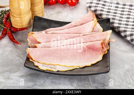 Italian Prosciutto Kotto snack appetizer in the plate Stock Photo - Alamy
