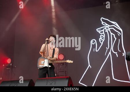 Indie pop band Nation of Language performing at All Points East ...