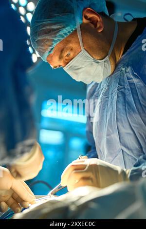 The surgeon operates on the patient under anesthesia Stock Photo - Alamy