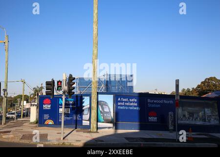 Burwood North Metro Station under construction Stock Photo - Alamy