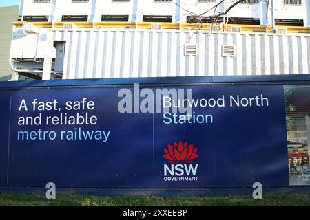 Burwood North Metro Station under construction Stock Photo - Alamy