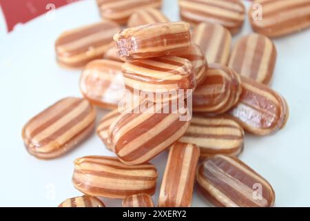 Stripy Sweets 3 Stock Photo - Alamy
