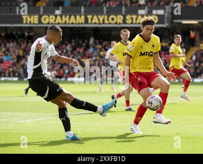 Derby County's Kayden Jackson on the pitch ahead of the Sky Bet ...