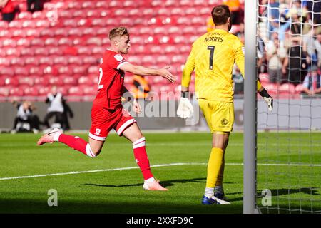 Middlesbrough's Tommy Conway celebrates after scoring his sides first ...
