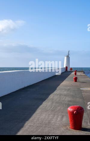 Scottish Coastline, Ayrshire, south of Girvan, looking out to the Irish ...