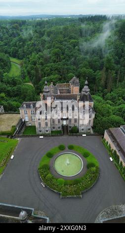 drone photo Modave castle Belgium europe Stock Photo - Alamy
