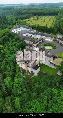 drone photo Modave castle Belgium europe Stock Photo - Alamy