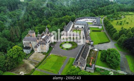 drone photo Modave castle Belgium europe Stock Photo - Alamy