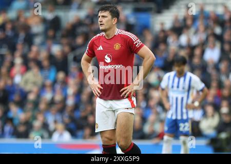 Harry Maguire of Manchester United in action during the Premier League ...