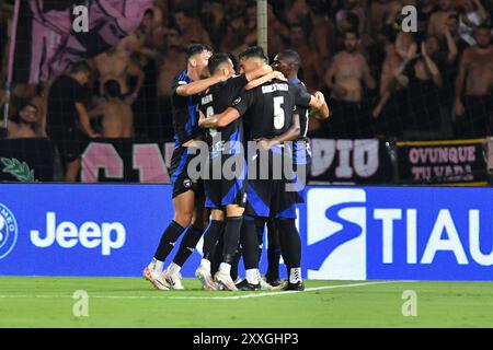 Players of Pisa celebrate during AC Pisa vs US Salernitana, Italian ...