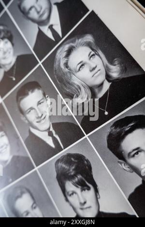 Vintage 1965 High School Yearbook, USA Stock Photo - Alamy