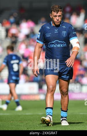 Hull Kingston Rovers' Jai Whitbread with the trophy after the Challenge ...