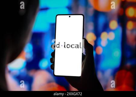 In this photo illustration, the DLocal Limited logo is displayed on a ...