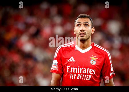 Vangelis Pavlidis forward of SL Benfica celebrates after scoring a goal ...