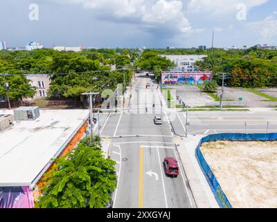 Miami, FL, USA - August 22, 2024: Aerial photo Dinko Pickleball Complex ...