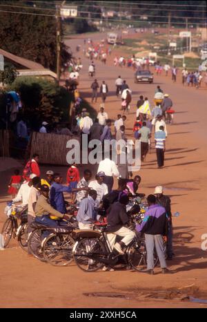 Street scene at Kisoro town, Uganda Stock Photo - Alamy