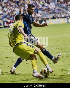 Philadelphia Union forward Tai Baribo (9) during an MLS soccer match ...