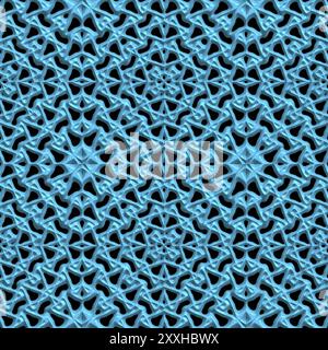 3D effect seamless blue background, wallpaper decoration pattern Stock ...