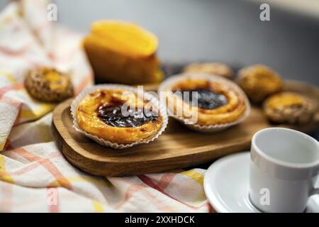 Traditional Portuguese sweets with main focus on famous Pastel de Nata ...