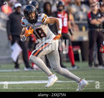 B.C. Lions' Justin McInnis (18) scores a touchdown after making a ...