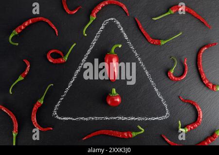 warning sharp - chili Stock Photo - Alamy