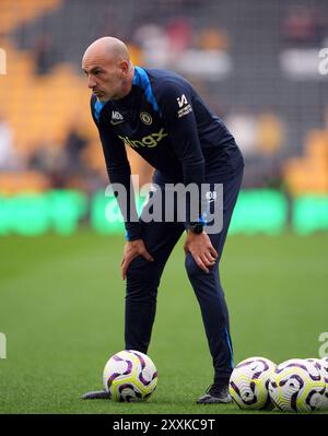 Chelsea goalkeeper coach Michele de Bernardin before the Premier League match at the City Ground ...