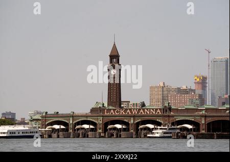 Hoboken Terminal on the Hudson River at Hoboken New Jersey Stock Photo ...