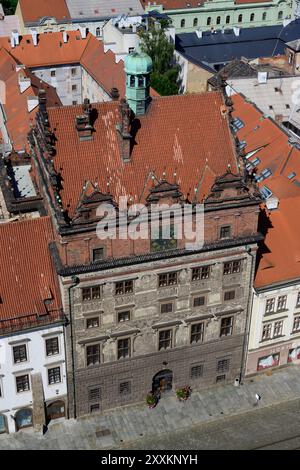 Plzen City Hall Exterior Radnice Mesta Plzne with Sgraffito Renaissance ...