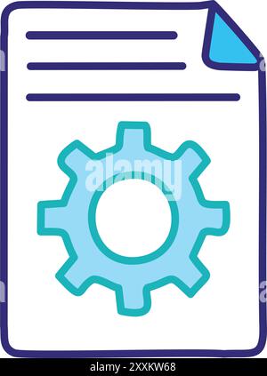 files vector icon Linear icon. Editable stroke line Stock Vector Image ...