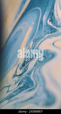 Defocused oil mix. Chemical art. Green purple neon color flow texture ...