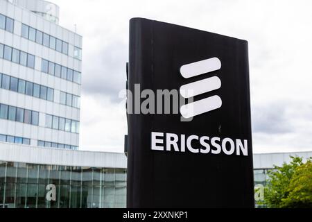 Signs and symbols, Ericsson Group Headquarters, Kista, Sweden Stock ...
