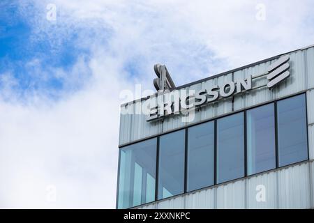 Signs and symbols, Ericsson Group Headquarters, Kista, Sweden Stock ...