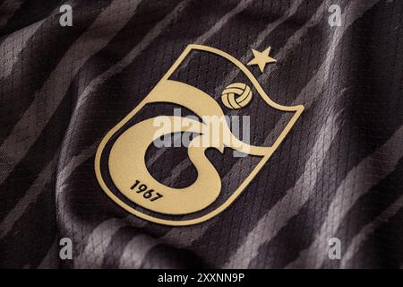 TRABZON, TURKEY - AUGUST 25, 2024. - Turkish football club Trabzonspor ...