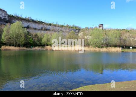 A colourful landscape scene at Bluewater lake Stock Photo - Alamy