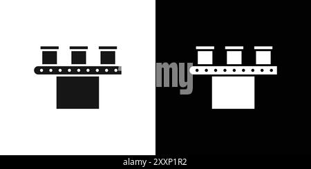 Assembly line line icon concept. Assembly line flat vector symbol, sign ...
