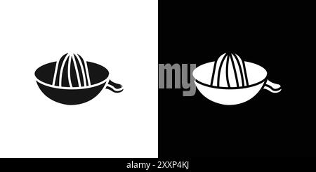 Lemon squeezer icon Black line art vector in black and white outline set collection sign Stock ...