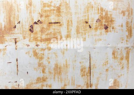 Sheet metal wall with rust and flaking paint Stock Photo - Alamy