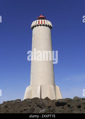 The new Akranes lighthouse on the west coast of Iceland Stock Photo - Alamy