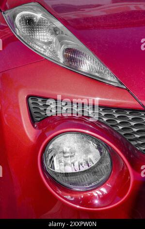 Modern car headlight, Allgaeu, Bavaria, Germany, Europe Stock Photo - Alamy