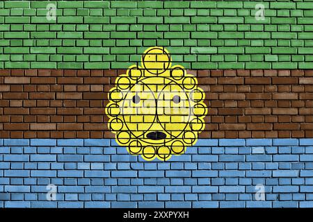 Puerto Rico flag painted on brick wall Stock Photo - Alamy