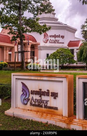 Angkor National Museum sign / marker. Siem Reap, Cambodia. © Kraig Lieb ...
