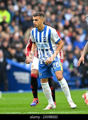Yasin Ayari of Brighton and Hove Albion during the Manchester City v ...