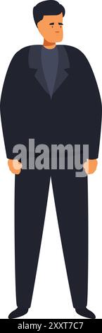 Security guard standing guard watching protecting building entrance ...