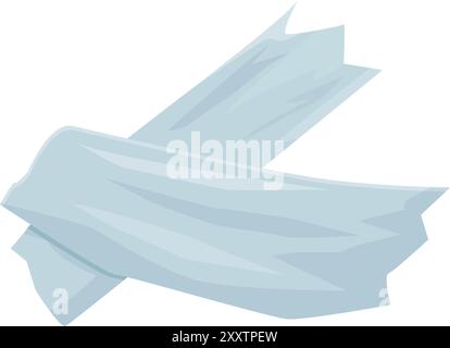 Blue adhesive tape crossing itself, creating an x shape Stock Vector ...