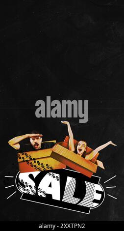 Halloween sale, two discount web banners for your business with witch's ...