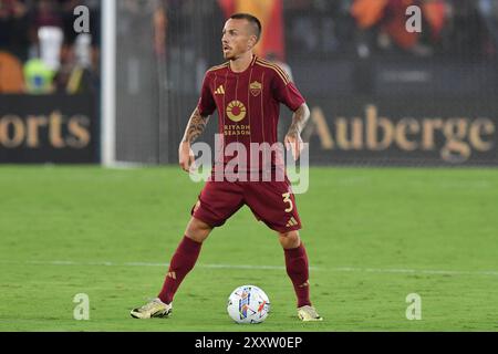 Angelino of AS Roma seen in action during the Serie A match between AS ...